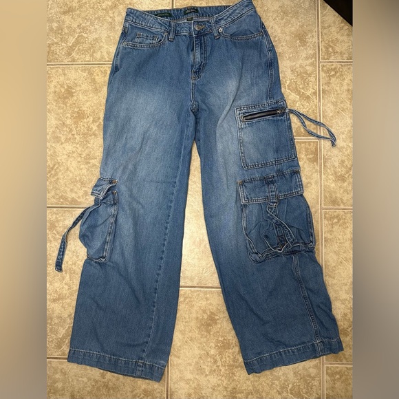 wild fable | Jeans | Wild Fable Blue Cargo Jeans | Poshmark
